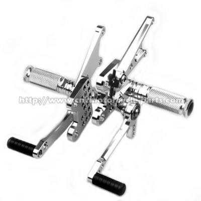 China Kawasaki Motorcycle Rear Sets Acceptable Laser Logo Wear Resistance for sale