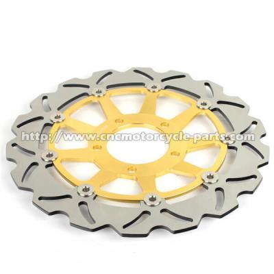 China 320mm Motorcycle Front Brake Rotors , CNC Aluminium Motorcycle Front Brake Discs for sale