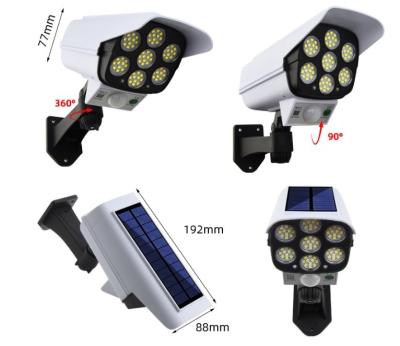 China Solar Motion Sensor Door Light 77 LED Simulation Security Camera Wall Lamp for sale