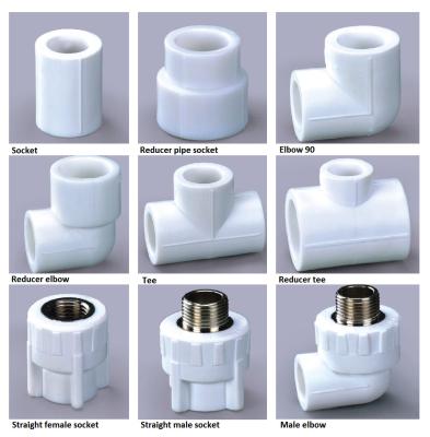 China PPR Pipe Fitting and Tool Set for PPP-R Pipe Random Copolymerized Polypropylene 20mm for sale