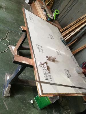 Chine aluminium en laiton protégé par rf d'en cuivre de cadre de portes de 1.2m x de 2.1m avec des gens du pays et des clés à vendre