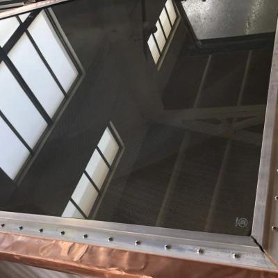 중국 2 유리 Rf는 놋쇠 메쉬 내부를 보호하여 Mri를 위한 창문을 보호했습니다 판매용