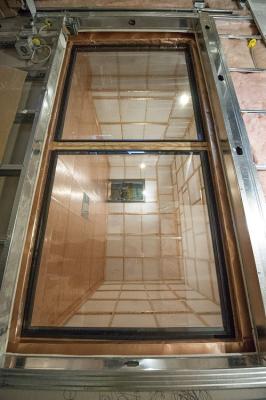 중국 공동 유리 Rf 윈도우 전기도금한 것 자기를 띤 설치 프로젝트 판매용