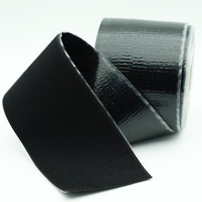 China High Temperature 25mm Velcro Tape Nylon TPU Black Hook And Loop Tape for sale