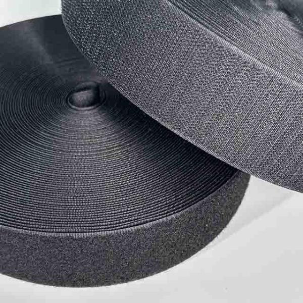 Quality OEM Heavy Duty Hook And Loop Black 25m Velcro Strips For Fabric for sale