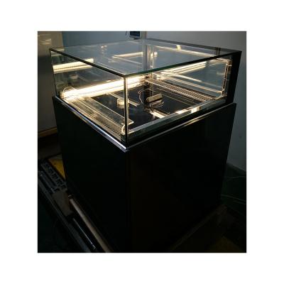 Cina vetro trasparente di spessore del congelatore 12mm dell'esposizione del cioccolato di 800x800x1100mm in vendita
