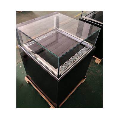 Cina vetro trasparente di spessore del congelatore 12mm dell'esposizione del cioccolato di 800x800x1100mm in vendita