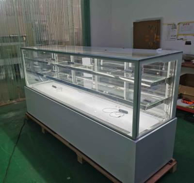 China Dessert Pastry Cake Display Refrigerator 2000x680x1200mm Cake Counter Fridge for sale