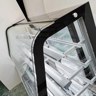 Cina frigorifero del dispositivo di raffreddamento dell'esposizione di vetro dell'arco del frigorifero commerciale della vetrina di 110V 60Hz doppio in vendita