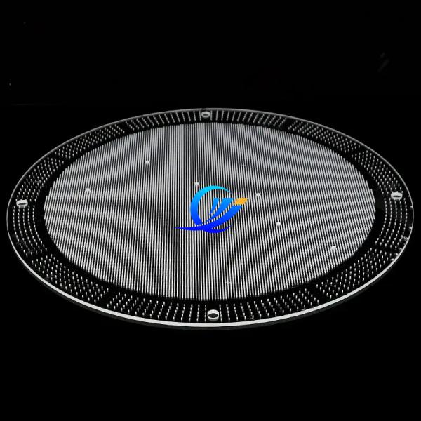 Quality Perforated High Purity Quartz Plate Showhead For Distributing Chemical Gases for sale