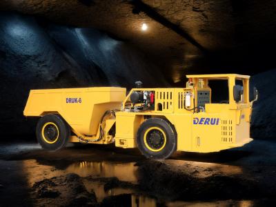 China Camión de descarga de 6 toneladas DERUI DRUK-6 Camión de minería WECHAI / CUMMINS Motor en venta
