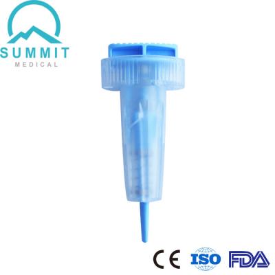China Sterile Push Button Lancet 28G 1.6mm For Blood Glucose Testing for sale