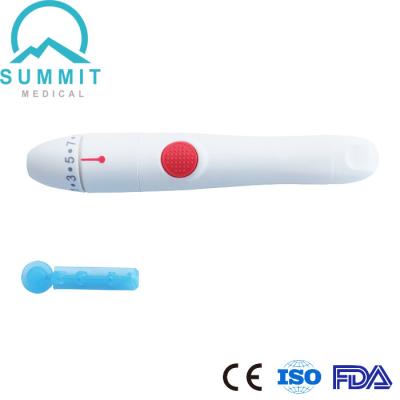 China 10 Lancet Pen Finger Pricking Lancing Device van het diepten het Regelbare Autobloed Te koop