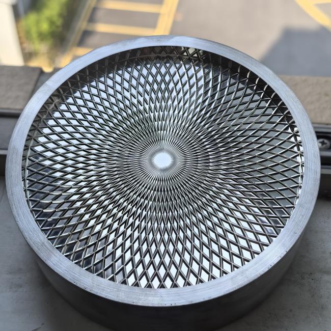 Example of textured molded part showing consistent pattern replication