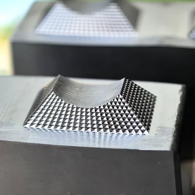 Precision mold cavity and core for automotive reflector production