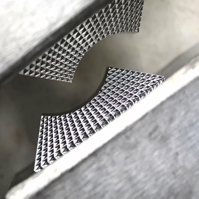 Nickel alloy electroplated precision mold for automotive reflector arrays