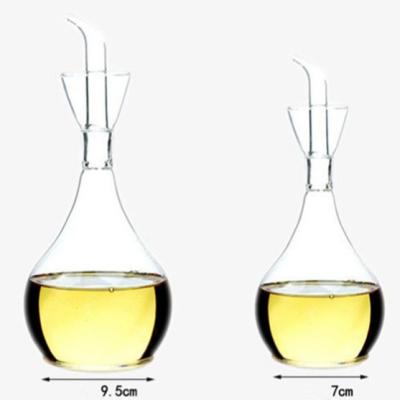 China modern design edible cooking dropper bottle empty oil bottles glass crystal for sale