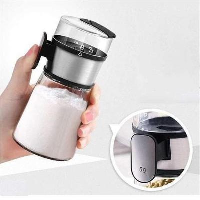 China Nordic Style Stainless Steel Condiment Spice Set Oil and Vinegar Dispenser Glass for sale