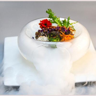 China Amazon top sale transparent fruit decorative set double wall glass bowl for sale