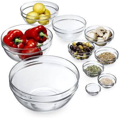 China Wholesale Unique Design Hot Sale Eco-friendly Salad Food Bowls Plate Gift Sets Kitchen Bowl Glass for sale