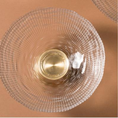 China Large Salad Mixing Serving Dish Clear Fruit Trifle Glass Bowl for sale