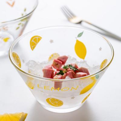 China 800ml dessert noodles Nordic household kitchen soup rice fruit glass salad bowl for sale