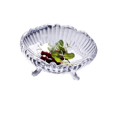 China Wholesale Luxury Fruit Plate Glass Candy Chocolate Home Decoration Fruit Jar for sale