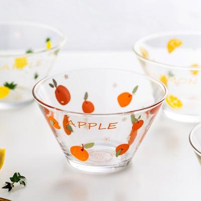 China New Design Hottest Candy Fruit Home Decoration High Quality Glass Bowl for sale