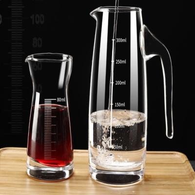 China European style fashionable light luxury clear family hotel round mouth glass pot for sale