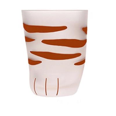China Cat Claw Custom Logo Multi Purpose Luxury Cute drinking Home Coffee Glass Mugs for sale