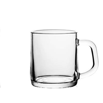 China 500ml handles Transparent color custom design private LOGO luxury glass cup for sale