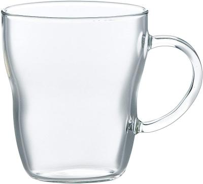 China milk beer mini handle painted women curvy exotic flat bottom european glass mug for sale