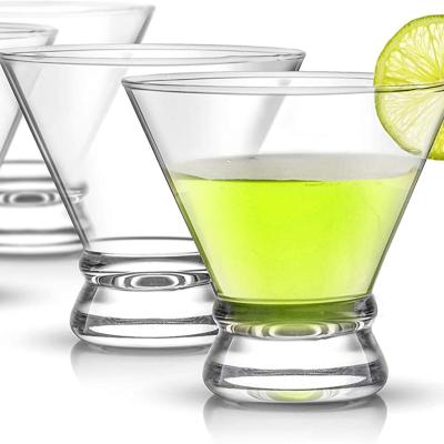 China European cocktail crystal decanter set Martini stemless cup Wine champagne stemless glasses for sale
