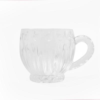 China Wholesale American water mug Factory price milk cup Vintage engrave wiskey glass mug for sale