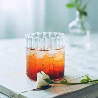 China wholesale luxury corrugated clear heat-resisting Solid mugs coffee cup glass for sale