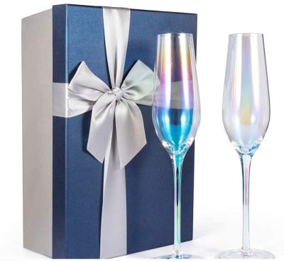 China Champagne Glasses Latest Fashion Luxury Long Stem Flutes Wine Glass for sale
