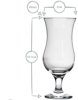 China 15oz couvercle elegant transparent tulips wine glass shape goblet for sale