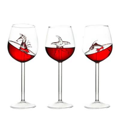 China originality unique gin hand blown transparent crystal martini cocktail wine goblet glass set for sale