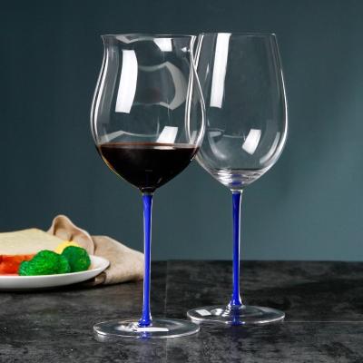China Large-capacity European-style crystal red wine pot belly wine glass mouse shape glass cocktail shaker mixing crystal for sale