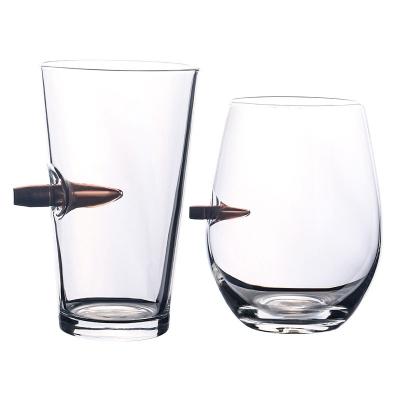 China custom Logo french bistro stemless champagne Bullet type floral wine glasses for sale