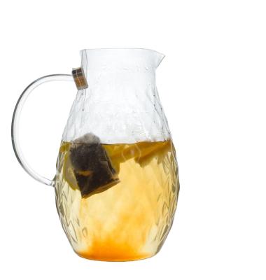 China Custom Design BPA Free Wholesale Borosilicate Tea Infuser Eco Glass Drinking Water Bottle for sale