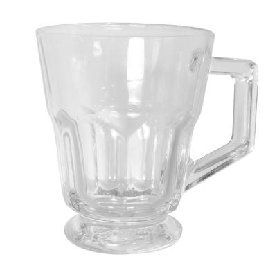 China New fashion trend single wall tea multi style transparent eight corner glass cup for sale