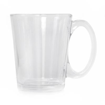 China Amazon hot sale hot clear with handle drinking tea crystal glass cup for sale