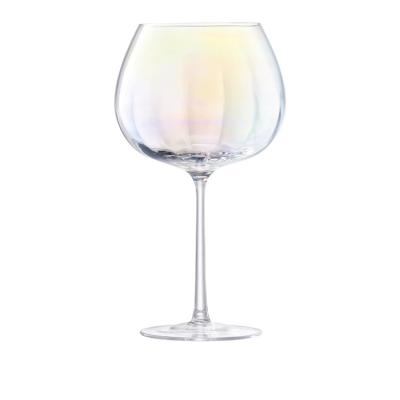 China Wedding Tumbler Pearl Colour Modern Banquet Party Elegant High-footed long stem wine glasses for sale