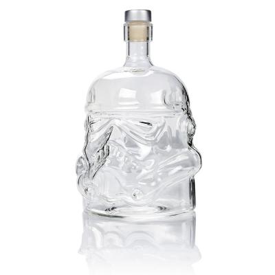 China Amazon hot selling customizable luxury empty whiskey glass wine bottles for sale