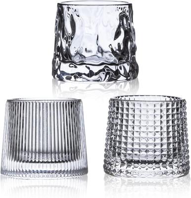 China Crystal Whiskey Glasses 5 OZ Set of 3 for sale