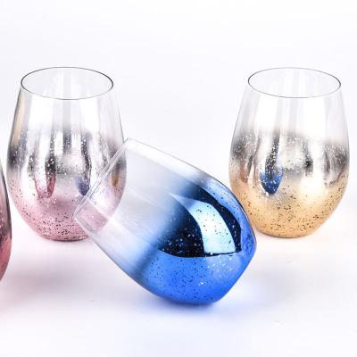 China Ins hot selling starry sky gradient glass  cup for sale