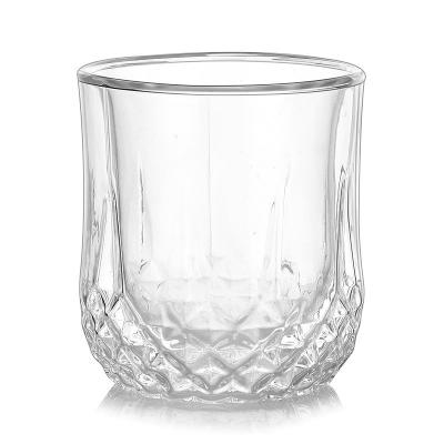 China Custom Whiskey Glasses Hand Blown Double Walled Whiskey Glass for sale