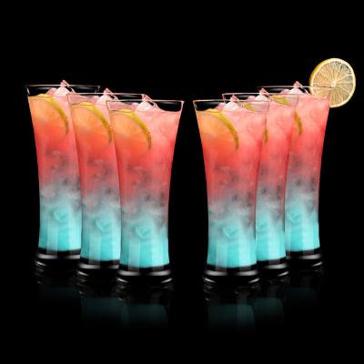 China new design Lead-free glass waist slimming juice cocktail beer glasses for sale