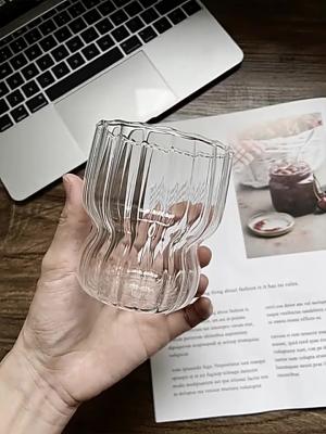 China whole sale Borosilicate custom logo breakfast milk glass water cup for sale